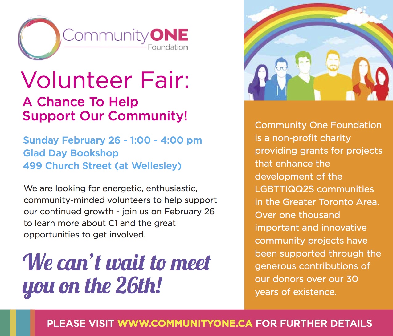 Come out to the 2017 Volunteer Fair!